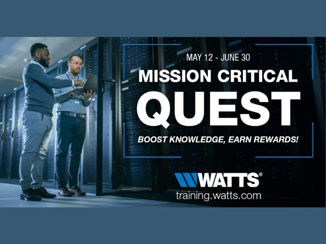 Watts Introduces Mission Critical Quest eLearning Campaign | phcppros